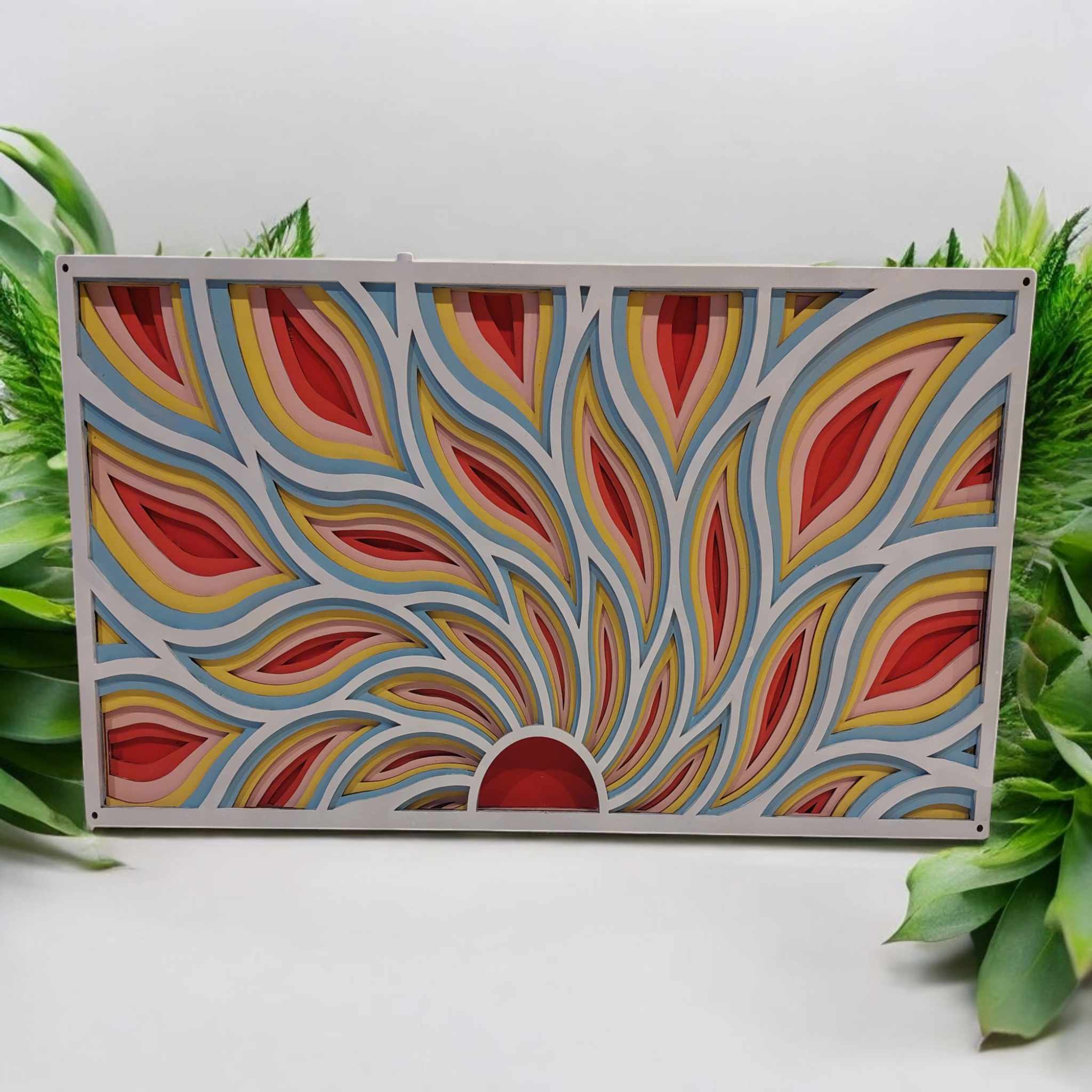 Layered Sunset Piece – Lighthouse Custom Engravers